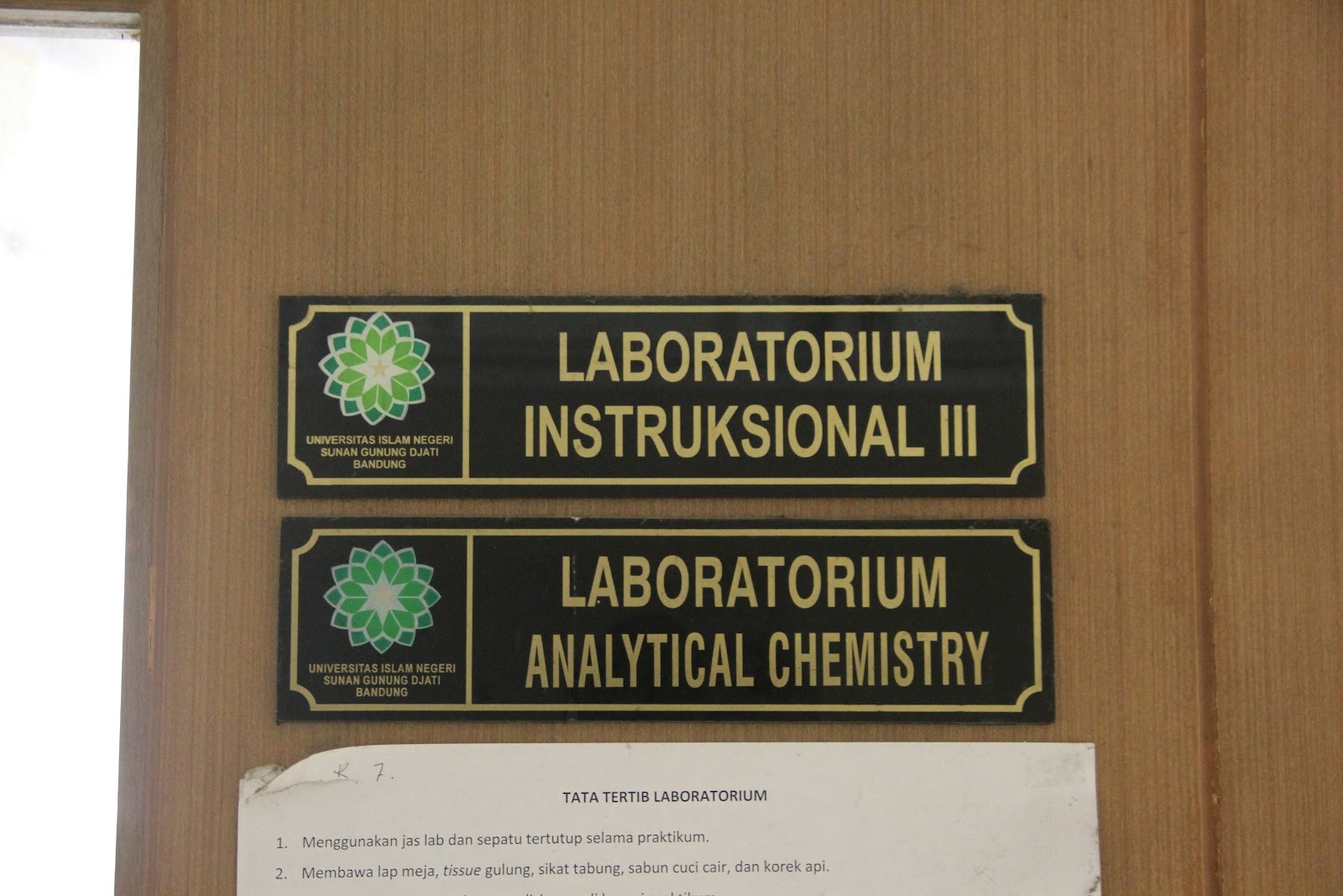 Lab Instruksional – KIMIA