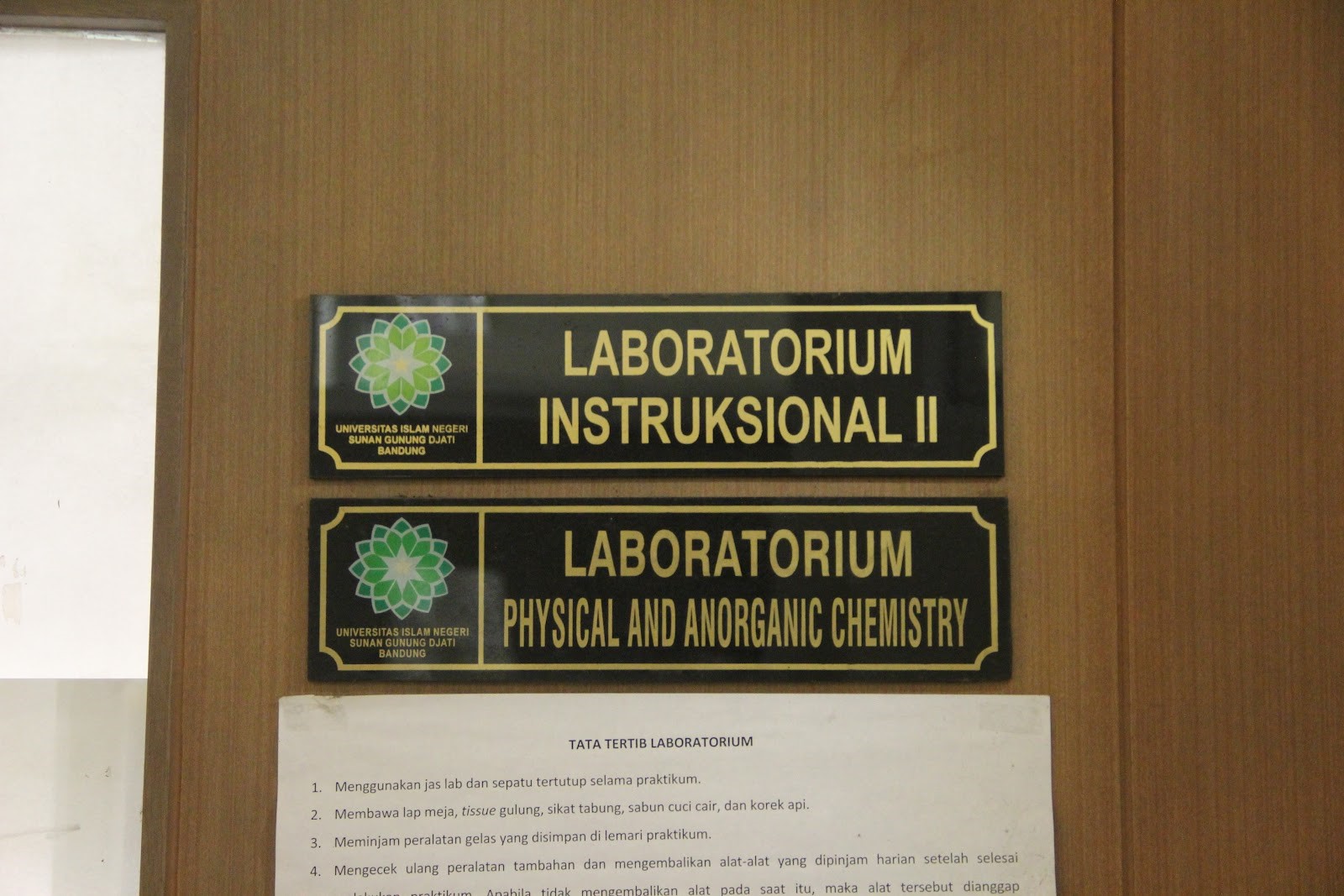 Lab Instruksional – KIMIA